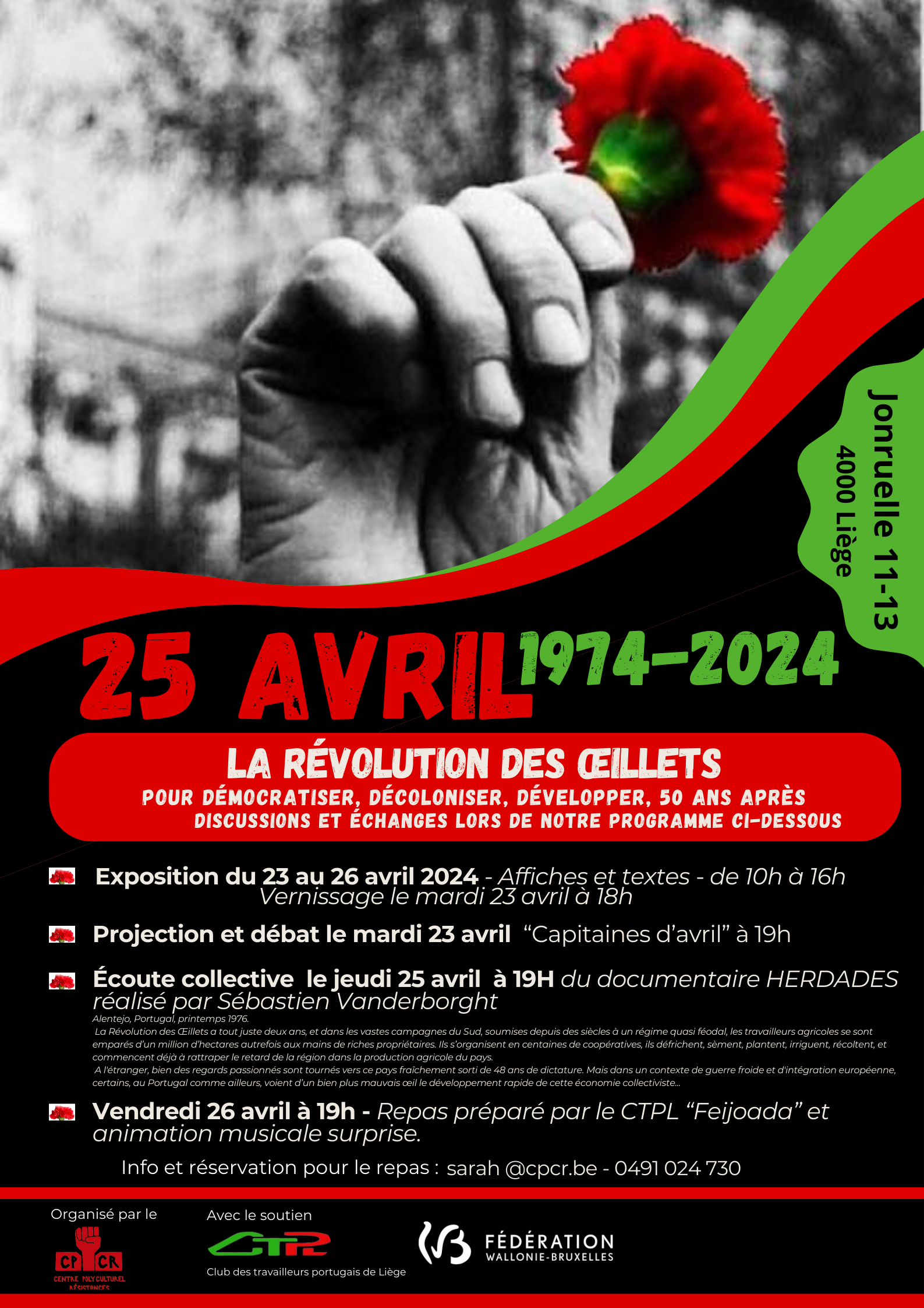 Révolution des œillets – CPCR – Centre polyculturel résistances